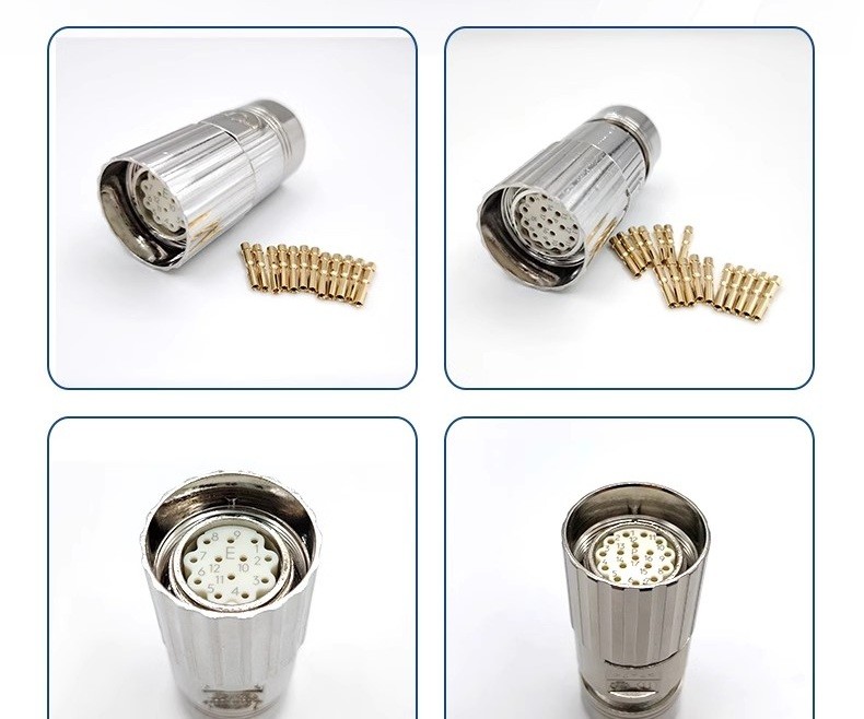 M23 M40 Seriers E P loại cáp cáp servo motor nam nữ